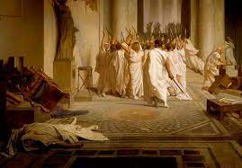The Dramatic Funeral Procession of Julius Caesar